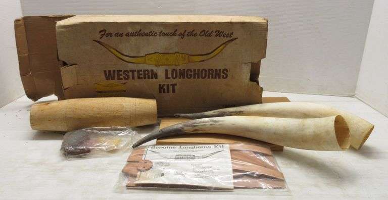 Western longhorn set - Albrecht Auction Service