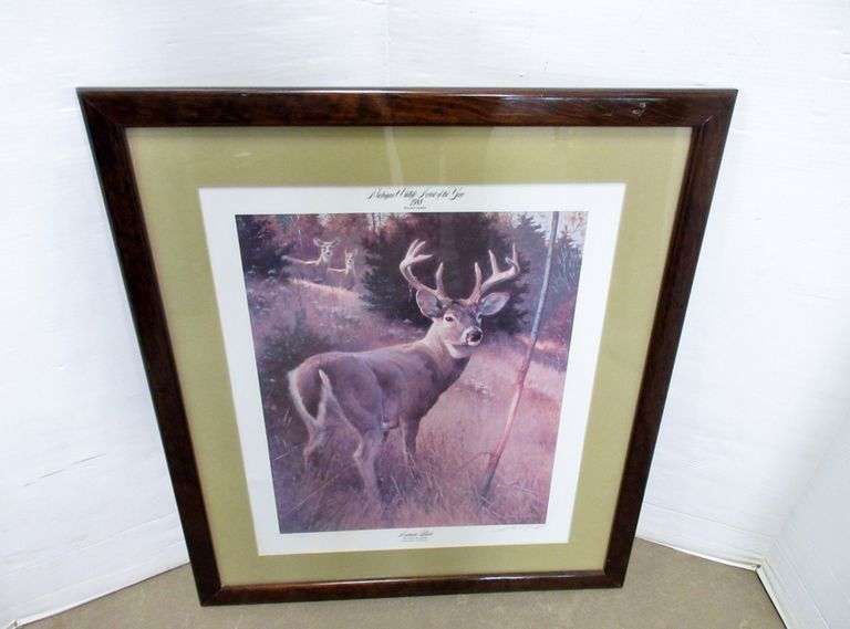 1988 Michigan Wildlife Artist of the Year David Conklin framed and ...