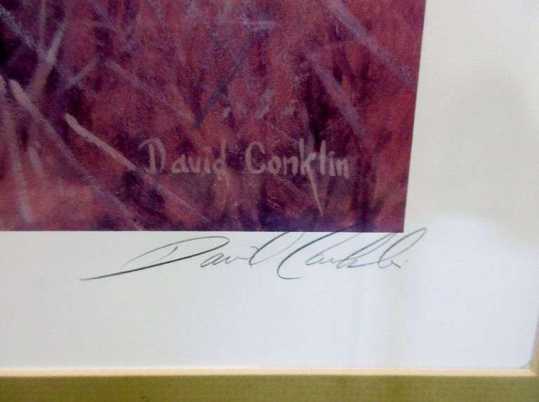 1988 Michigan Wildlife Artist of the Year David Conklin framed and ...
