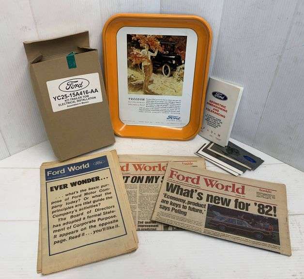 Ford memorabilia, include: Orange tray, undated, minimal wear; (7 ...