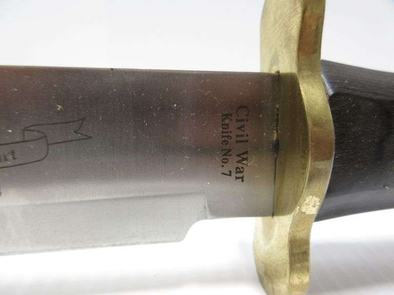 Jeb Stuart 1833-1864 Civil War style stainless steel bowie knife, No. 7 ...