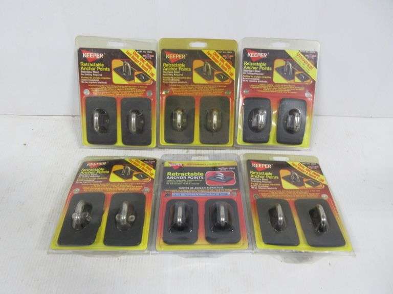 (12) Keeper retractable anchor points, fits: Chevy, GMC, Dodge, Ford ...
