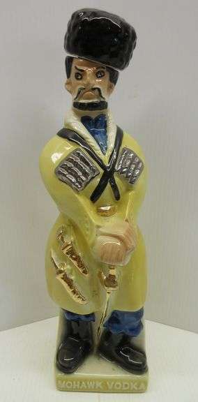 Mohawk Vodka decanter, Russian man made by Queen Marquardt Porcelain ...