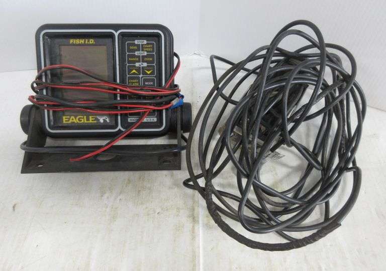 Eagle fish ID fish finder and transducer, works - Albrecht Auction Service