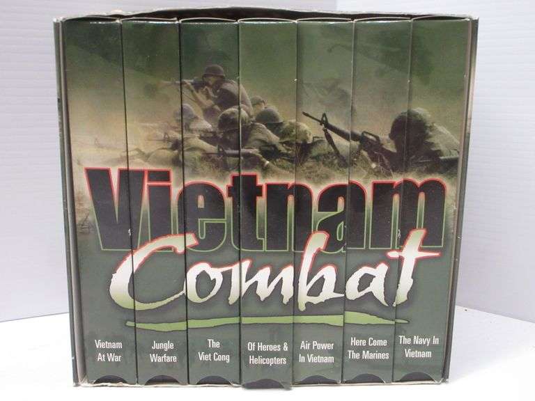 (16) John Wayne VHS tapes, and Vietnam combat box set - Albrecht ...