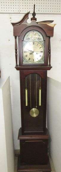 Jonathan Cole Tempus fugit grandfather clock, 15 1/2"W x 8"D x 76"H ...