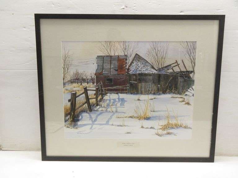Winder shadows, Caro, Donald L. Bullis, print, 25" x 3" - Albrecht ...