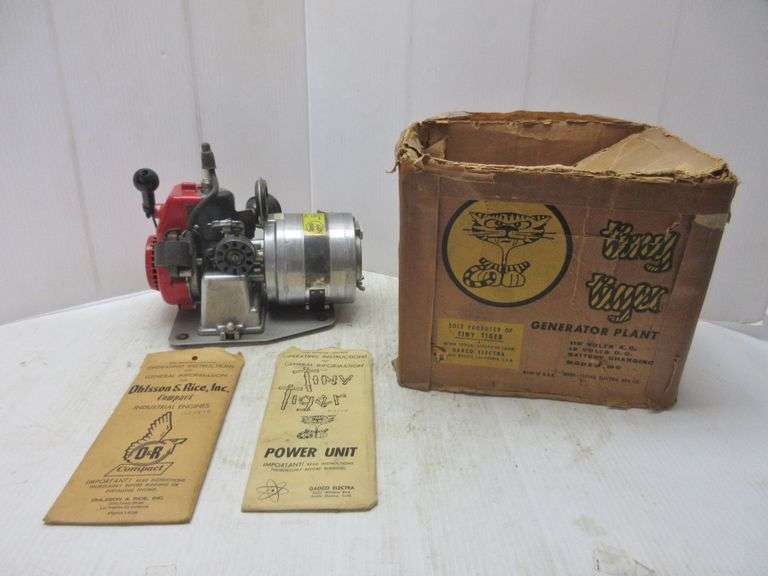 Tiny Tiger generator plant power unit, Ohlsson & Rice, original box and ...