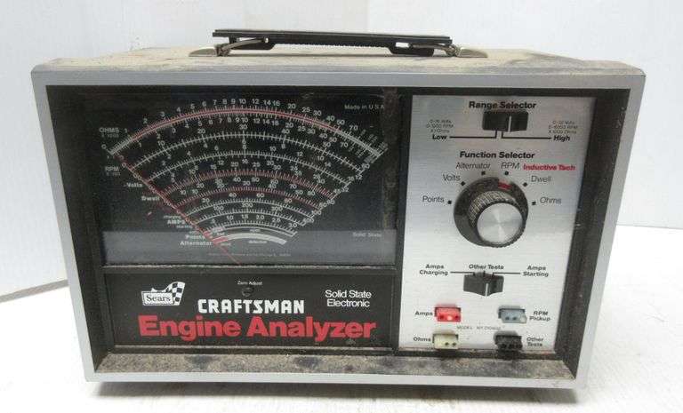 Craftsman engine analyzer - Albrecht Auction Service