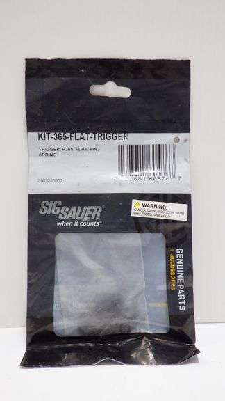 Sig Sauer pistol trigger kit, KIT-366 Flat Trigger, includes: Trigger ...