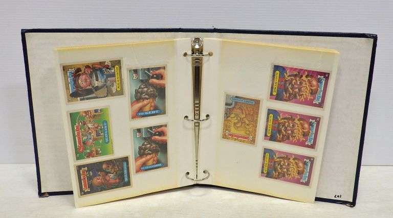 Binder with collection of Garbage Pail Kids, ADA Bomb, and more, (107 ...