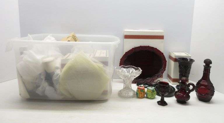 Various Avon items, "The 1876 Cape Cod Collection," includes: Serving ...