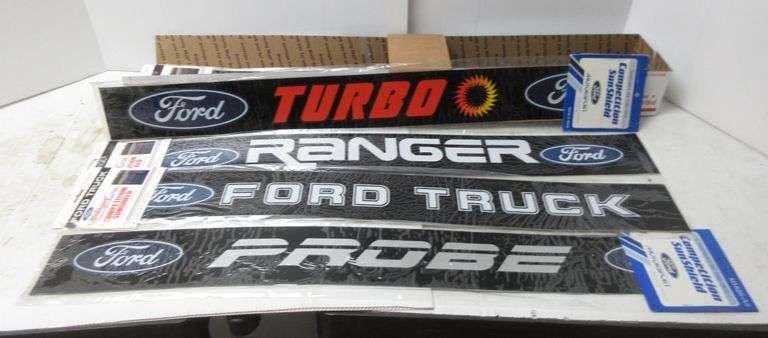 (15) Ford motorsport windshield decals: Probe, Ranger, Thunderbird ...