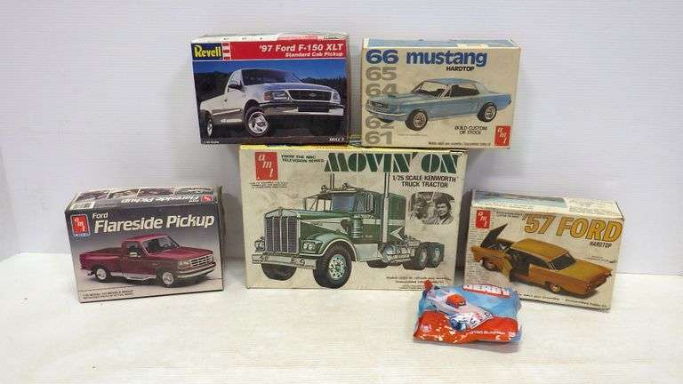 AMT and Revell scale model cars and trucks, include: AMT 1957 Ford ...