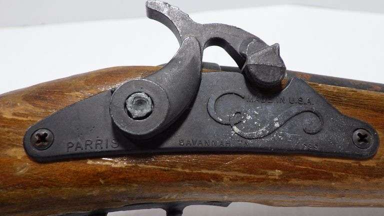 Faux wood handle cap gun, made by Hurley Flintlock, fair; Wood cap gun ...