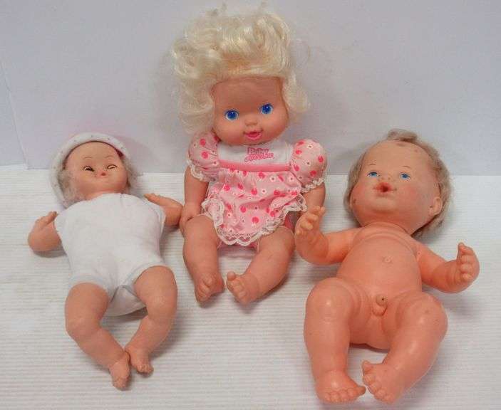 (3) Dolls with an anatomically correct boy, 15"L, show wear - Albrecht ...