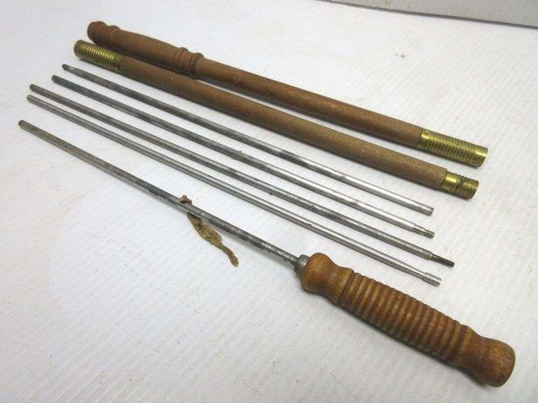 Antique gun cleaning supplies, good - Albrecht Auction Service
