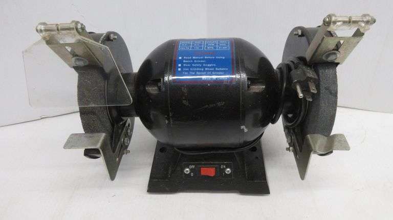 Power Crafts 3/4 HP bench grinder with 6" wheels - Albrecht Auction Service