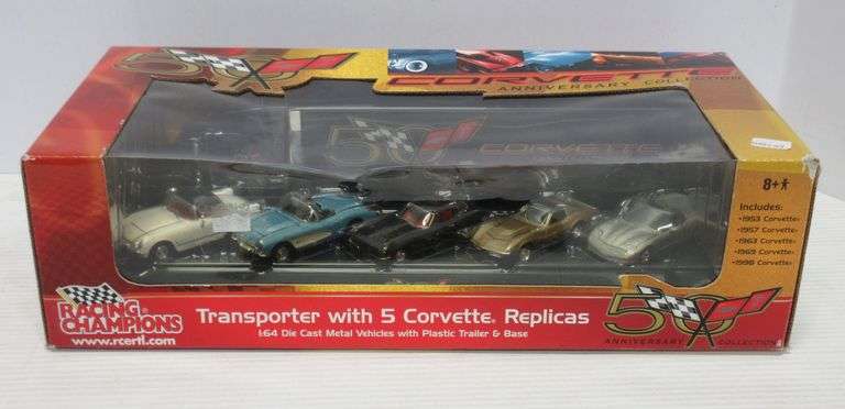 Corvette Anniversary collection transporter with (5) Corvette replicas ...