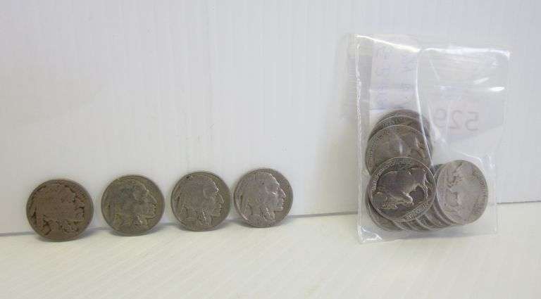 (15) Buffalo nickels, 1924 to 1936 - Albrecht Auction Service