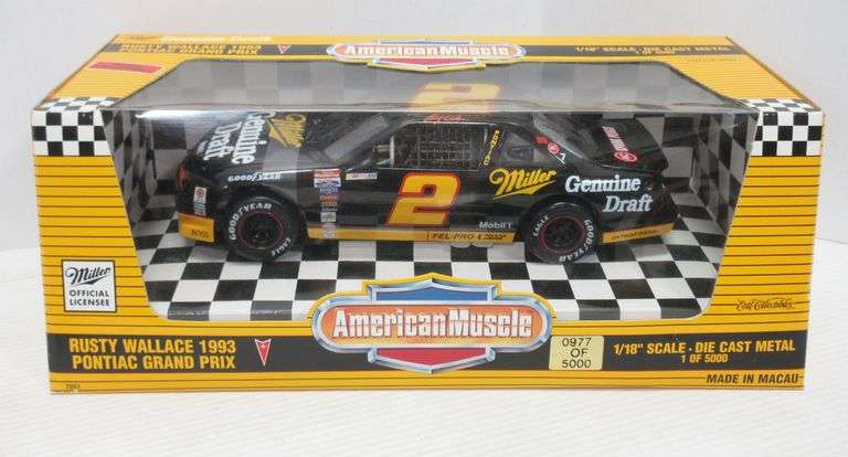 ERTL Rusty Wallace, 1993 Pontiac Grand Prix Miller Genuine Draft Beer ...
