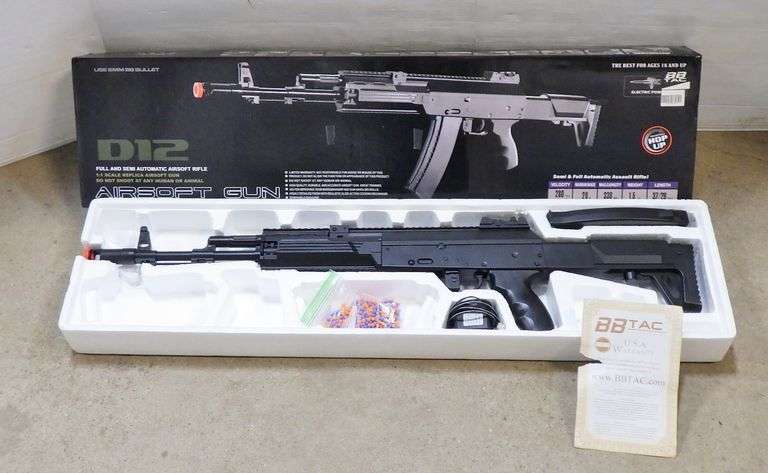 Full size model D-12 airsoft rifle by BBTAC, modeled after the AK-12 ...