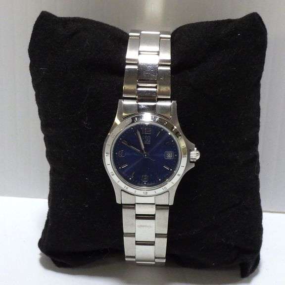 Women's ESQ Swiss quartz watch, model E5100, works, blue dial with gold ...