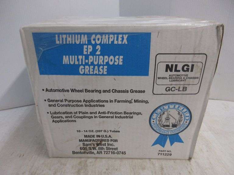 (20) Lithium Complex EP2 multi-purpose 14 oz. grease tubes, new ...