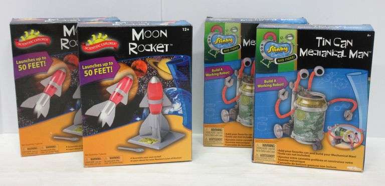 (2) Slinky Tin Can mechanical man, build a working robot; (2) Science ...