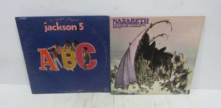 (4) Vinyl albums, includes: Nazareth, Aswad, Jackson 5, Bar Room Piano ...