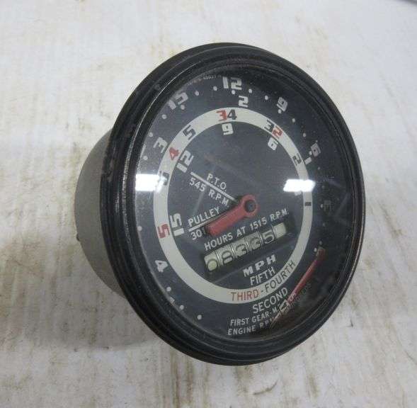 Original 1955 Farm Tractor Tachometer with first gear MPH tenths and ...