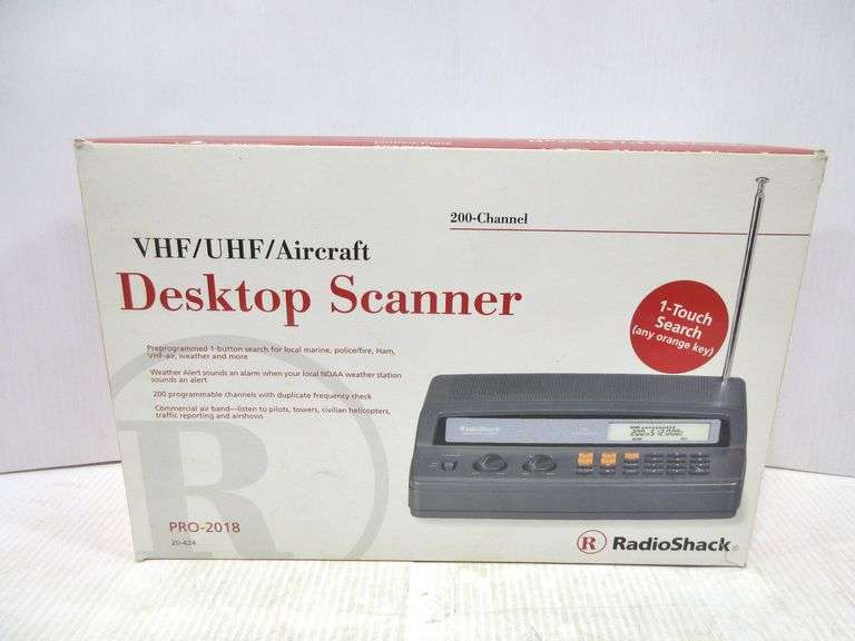 Old radio shack 200-channel desktop scanner, good - Albrecht Auction ...