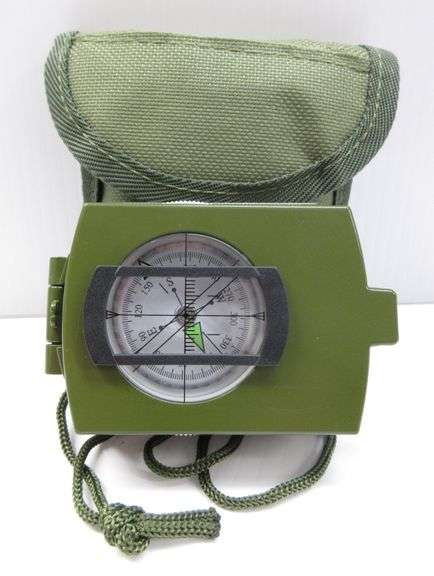 Military grade compass with pouch, multifunctional, luminous dial ...