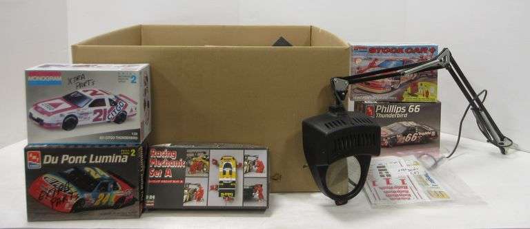 (24) Model kits from the 90s, include: 22- Nascar, 1- Indy car, 1 ...