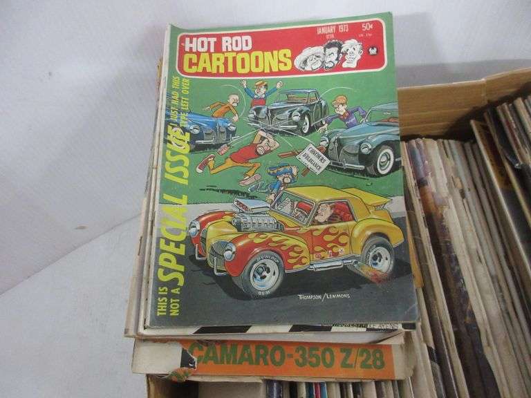 Approx. (65) Hot rod magazines, vintage 1969-1970s era; Hot rod ...
