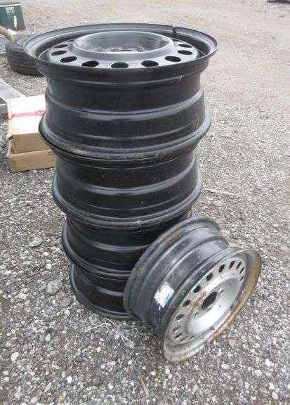 (4) 16x6.5 wheels, heavy duty police package, steel from 2006-13 Chevy ...