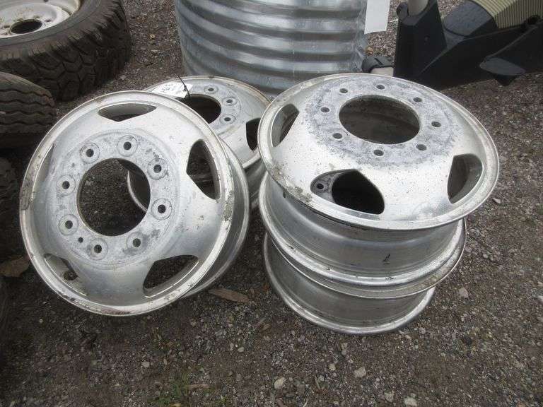 (4) 17" Factory aluminum rims off a 2015 Chevy dually 8-Lug - Albrecht ...