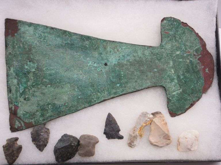 1000 BC to 1000 AD woodland era Native American copper artifact and (8 ...