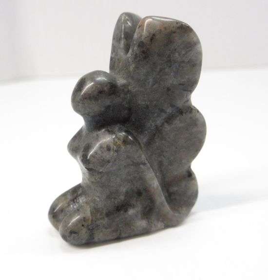 Carved YooperLite "flamestone" winged fairy, 1 1/2"H - Albrecht Auction ...