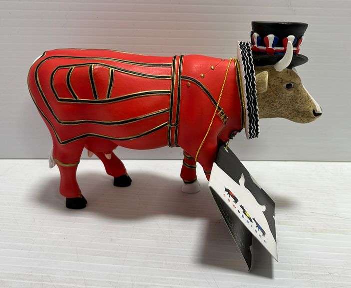 Cow parade "Beefeater" British cow, 4 1/4"H, good - Albrecht Auction ...