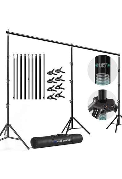 Limostudio heavy duty backdrop stand, 20'W x 1.45"Thick x 10.4'H, width ...