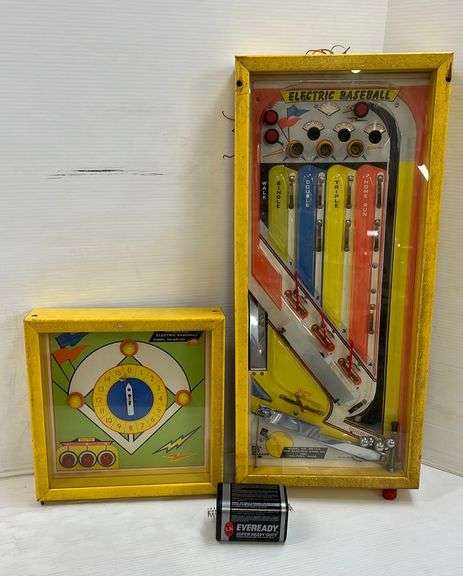 Vintage Jim Prentice Electric Baseball Game, 1940's to 1950's, lights ...