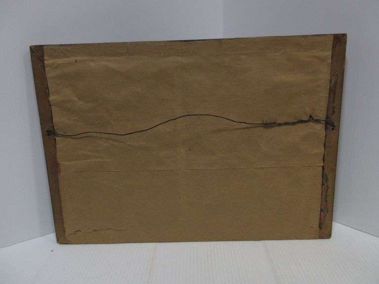 Very old pastel painting, signed, 16" x 11" with frame, used - Albrecht ...