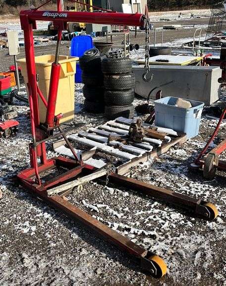 Snap-On, Model No. YA702A, 3/4-Ton engine hoist, includes two load ...