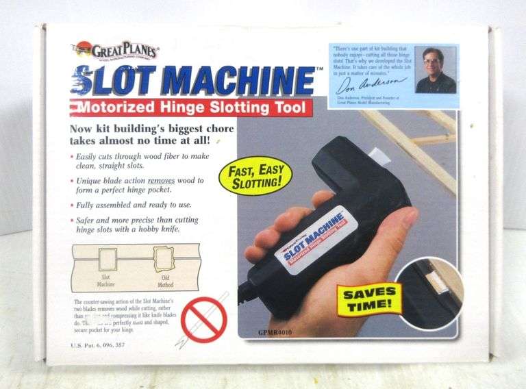 Motorized hinge slotting tool, new - Albrecht Auction Service