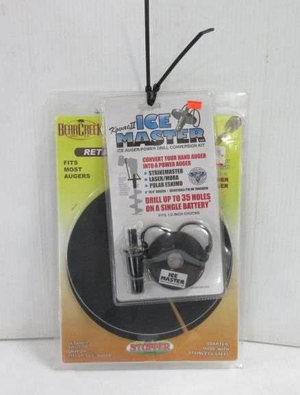 Kovac II ice master drill conversion kit; Bear Creek auger retainer ...