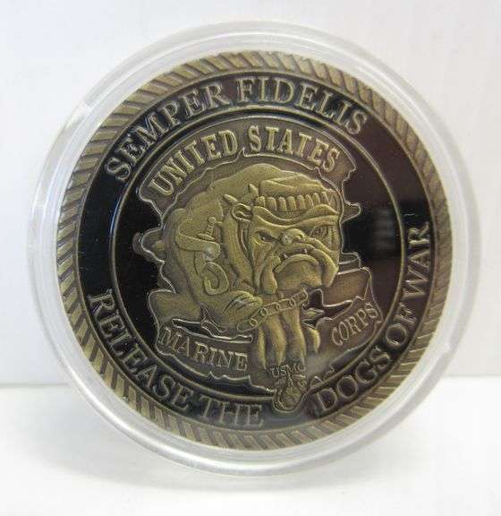 US Marine Corps. "Release the Dogs of War," challenge coins, new ...