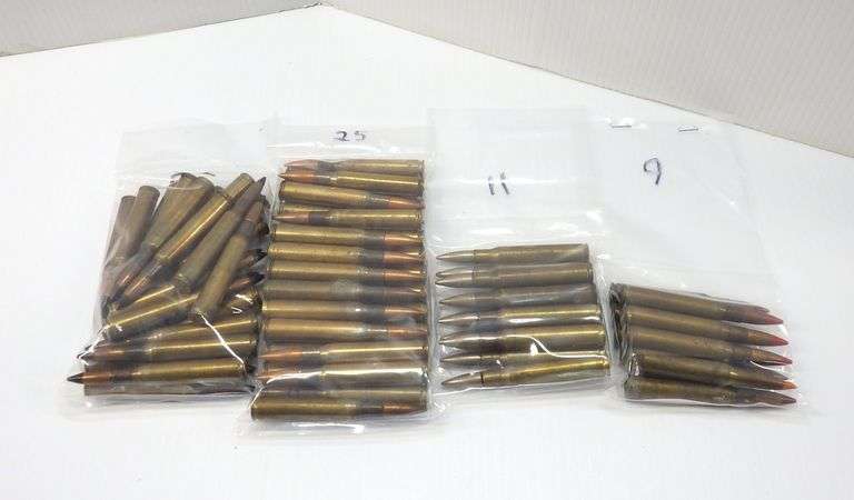 (67) Rounds of 30-06 Assorted Military Surplus Ammunition, contains: 25 ...