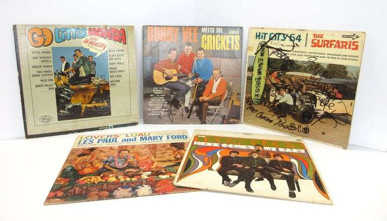 (5) Early Rock-n-Roll Record albums: The Surari's "Hit City '64", the ...