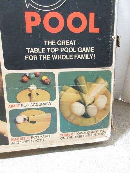 Milton Bradley 1970's Pivot pool game in original box with (3 ...